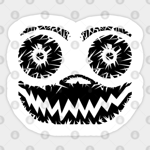 Happy Face - Scratch Design - Smiley Face - Sticker | TeePublic