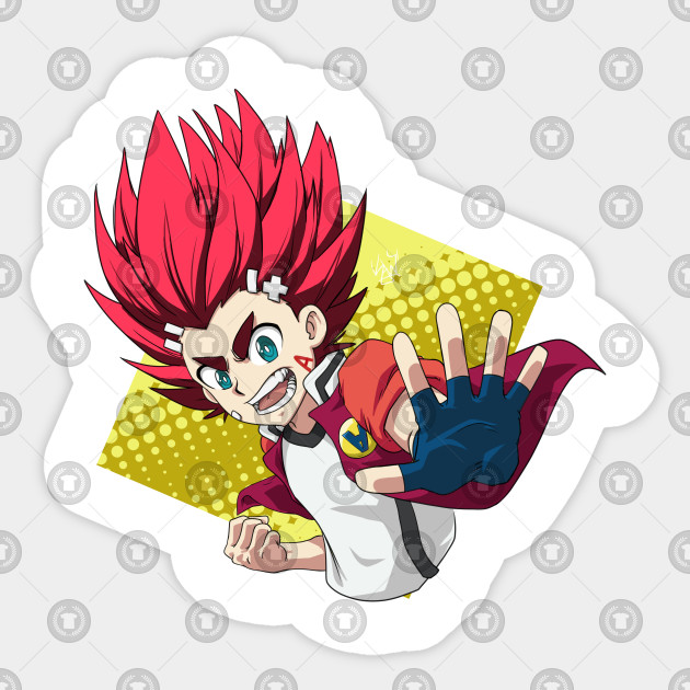 Super Aiger Akabane - Beyblade Burst - Sticker | TeePublic