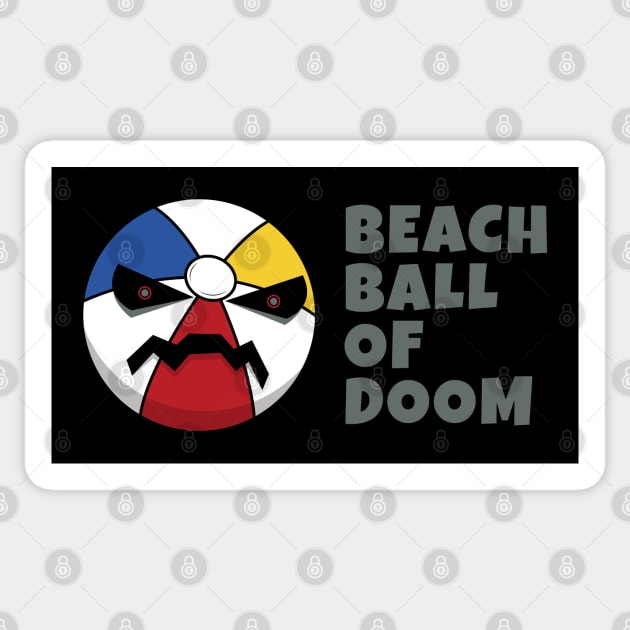 Actual Beach Ball of Doom - Beach Ball - Sticker | TeePublic