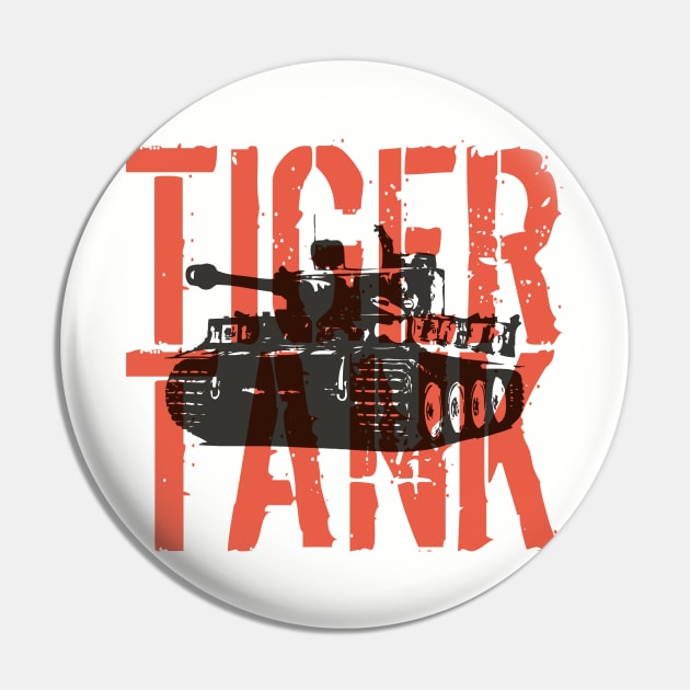 German WW2 Panzer Tiger Tank - Tiger Tank - Pin | TeePublic