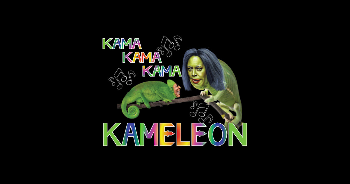 Kamala The Chameleon - Kamala Harris - Sticker | TeePublic