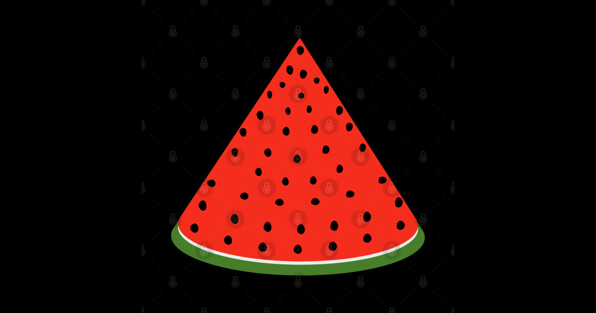 This Is Not A Watermelon - Front - Watermelon Slice - Sticker | TeePublic