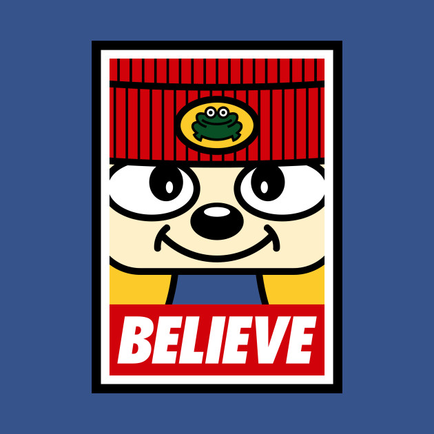 Believe (Parappa Blue) - Parappa - T-Shirt | TeePublic