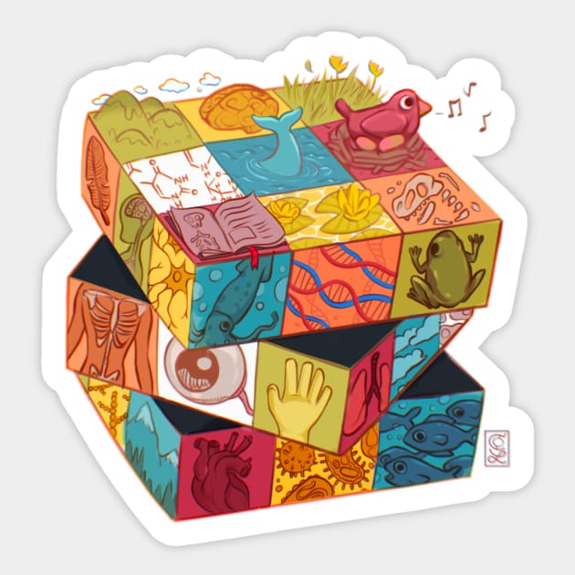 Biology Rubiks Cube - Biology - Sticker | TeePublic