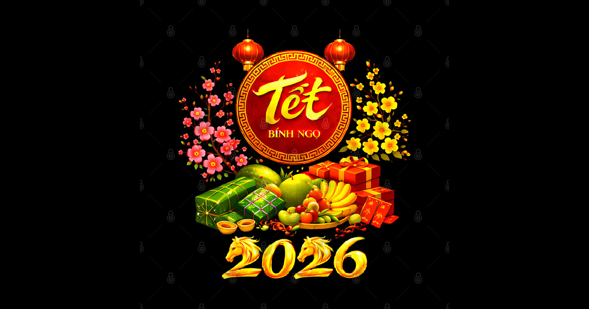 Tet Binh Ngo 2026 Year Of The Horse Vietnamese New Year - Tet 2026 ...