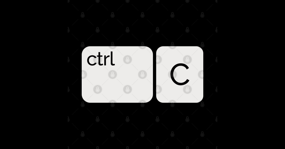 Ctrl+C - Geek - Sticker | TeePublic