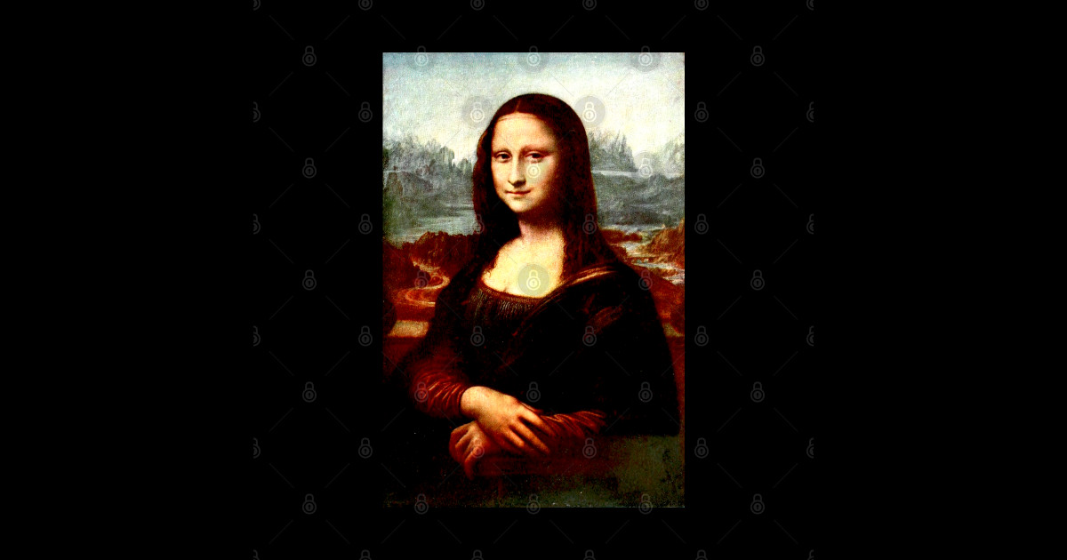 Mona Lisa Artwork - Mona Lisa - Sticker | TeePublic