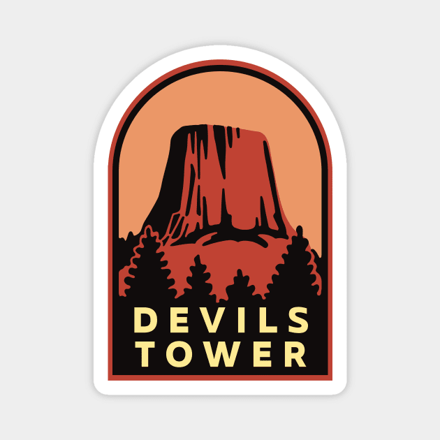 Devils Tower WY National Monument - Devils Tower - Magnet | TeePublic