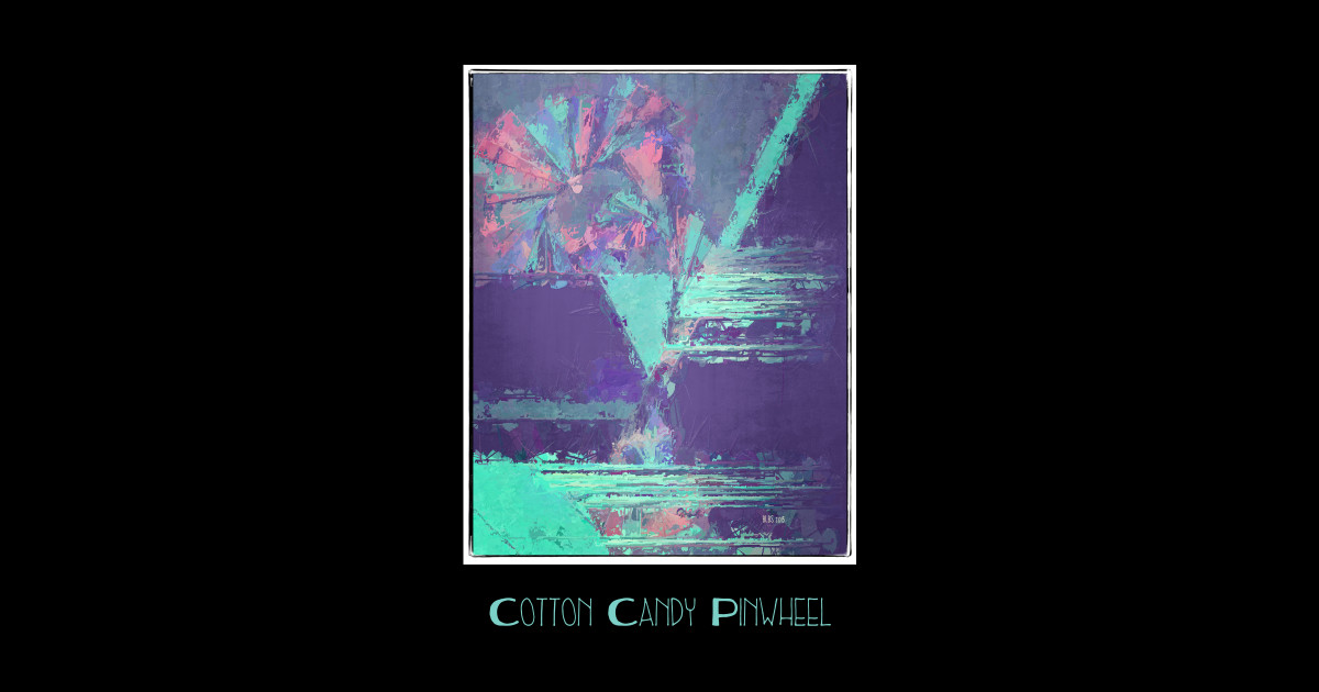 Cotton Candy Pinwheel - Abstract Digital Art - Sticker | TeePublic