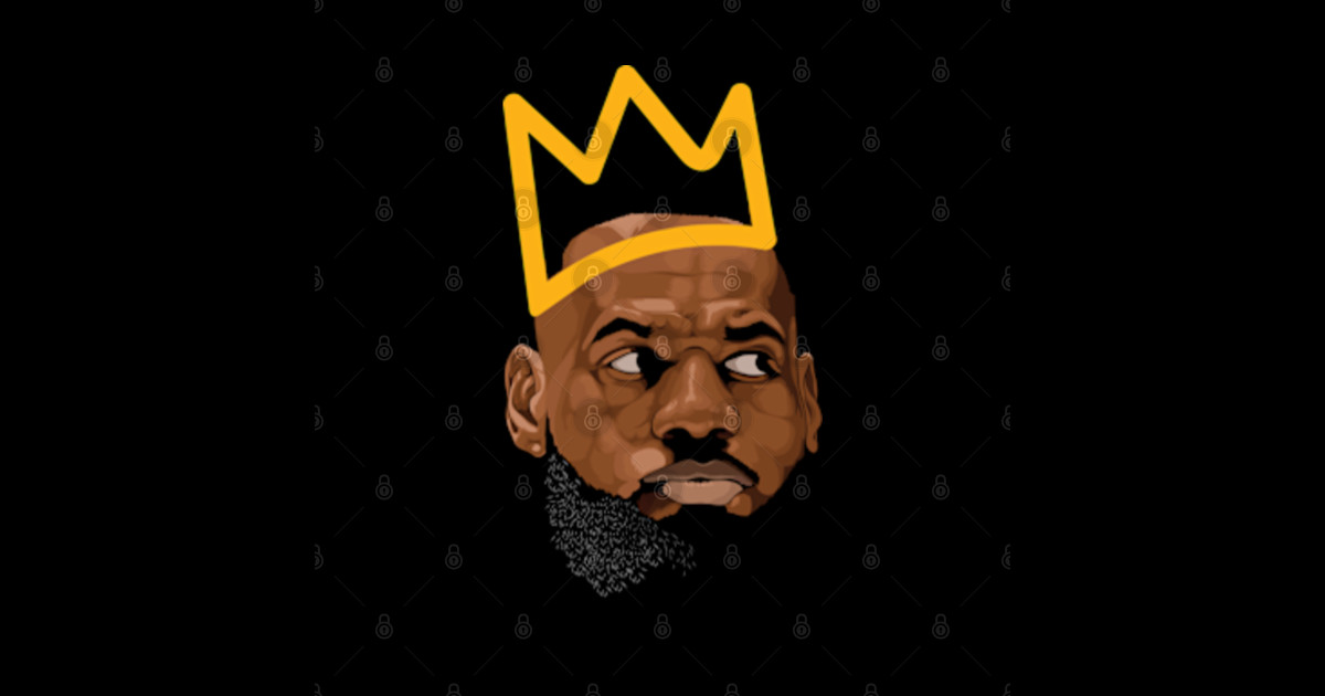 KING JAMES - Lebron James - Sticker | TeePublic