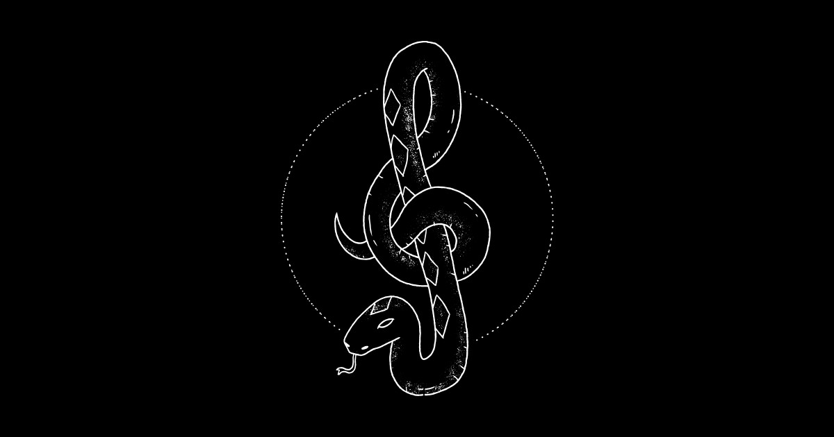 Tone Snake - Treble Clef - T-Shirt | TeePublic