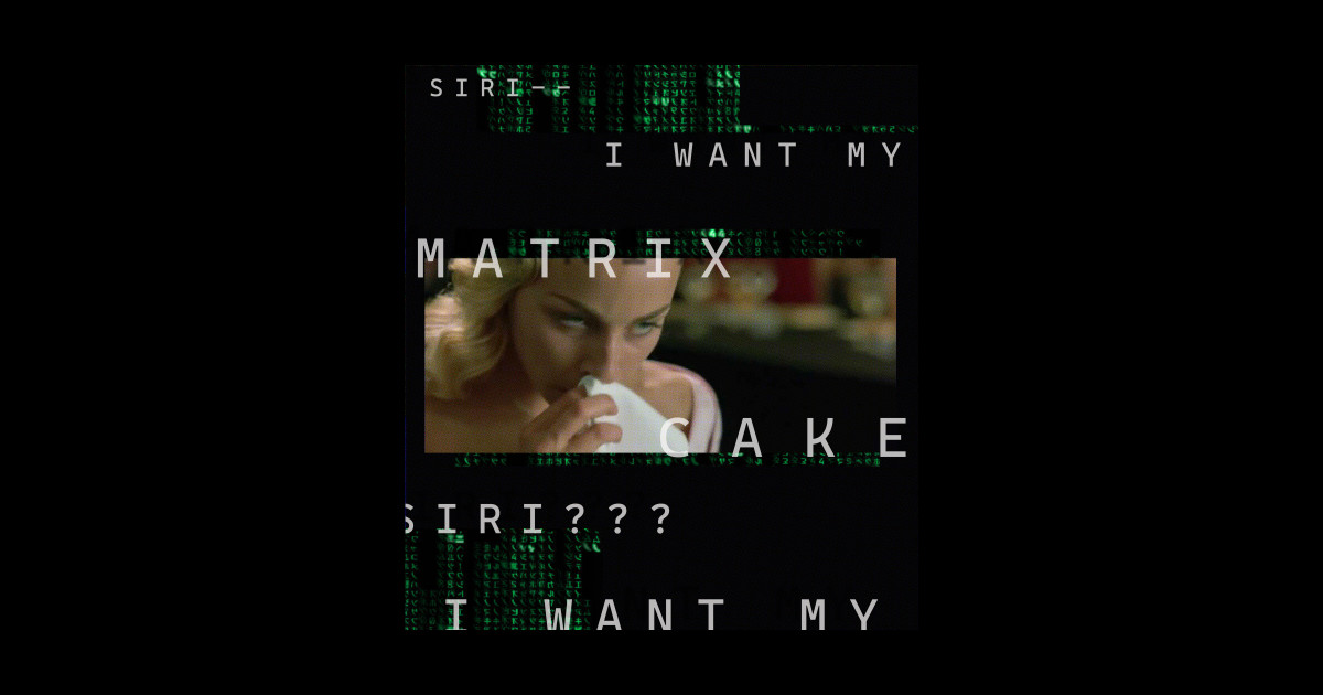Matrix Cake, v.3 - Sci Fi - Sticker | TeePublic