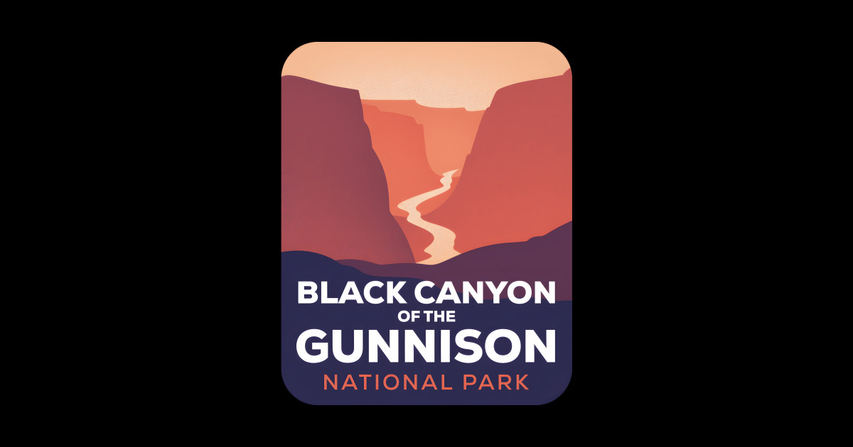 Black Canyon of the Gunnison National Park - Black Canyon - Sticker ...