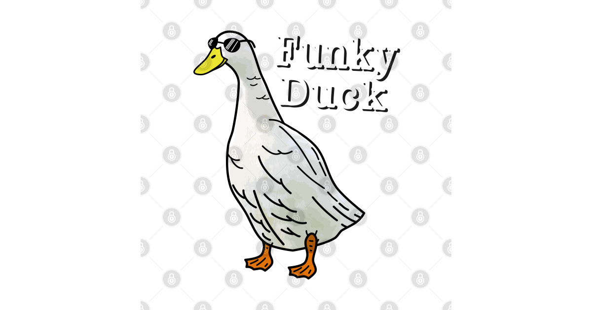 Funky Duck - Funky - T-Shirt | TeePublic