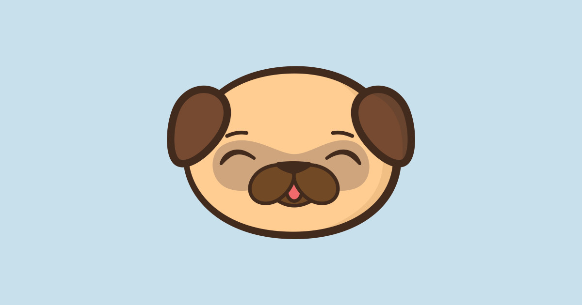 Cute and Kawaii Adorable Pug - Pug - T-Shirt | TeePublic