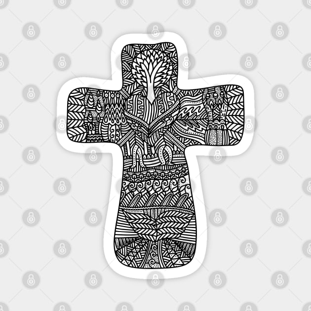 silver cross doodle