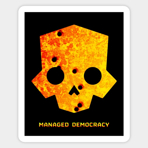 MANAGED DEMOCRACY 03 - Helldivers 2 - Sticker | TeePublic
