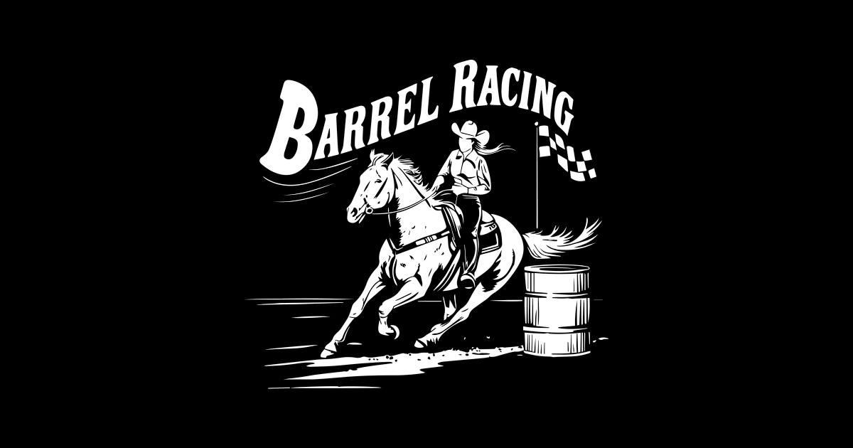Barrel Racing Retro Themed - Barrel Racing - Posters and Art Prints ...