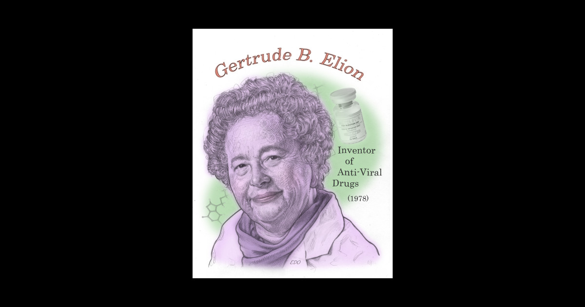 Gertrude Elion Inventor Of Anti Viral Drugs Eedeeo Sticker Teepublic