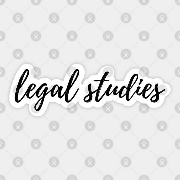 Legal Studies Binder Label - Binder Label - Sticker | TeePublic