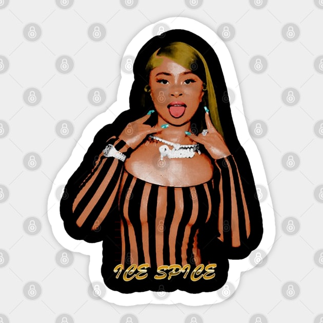 Ice Spice Portrait - Ice Spice - Sticker | TeePublic