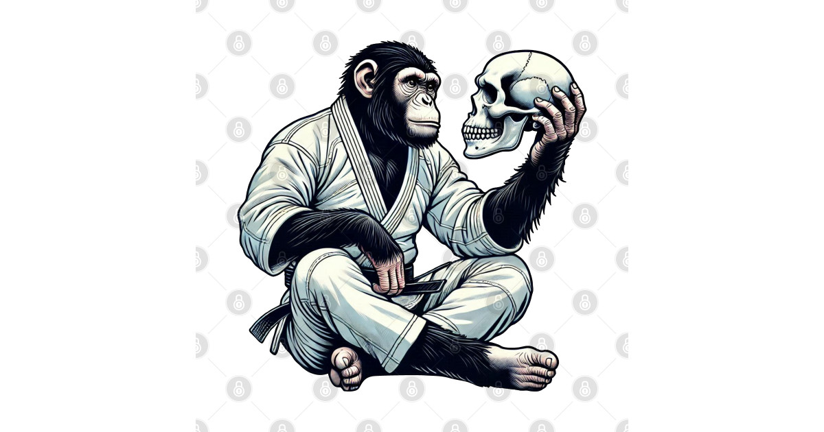 JIU JITSU APE - Brazilian Jiu Jitsu - T-Shirt | TeePublic
