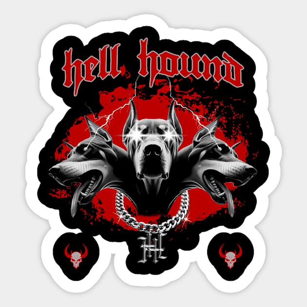 Dobermans Hell Hound - Hell Hound - Sticker | TeePublic