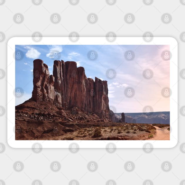 Monument Valley Morning - Monument Valley - Sticker | TeePublic