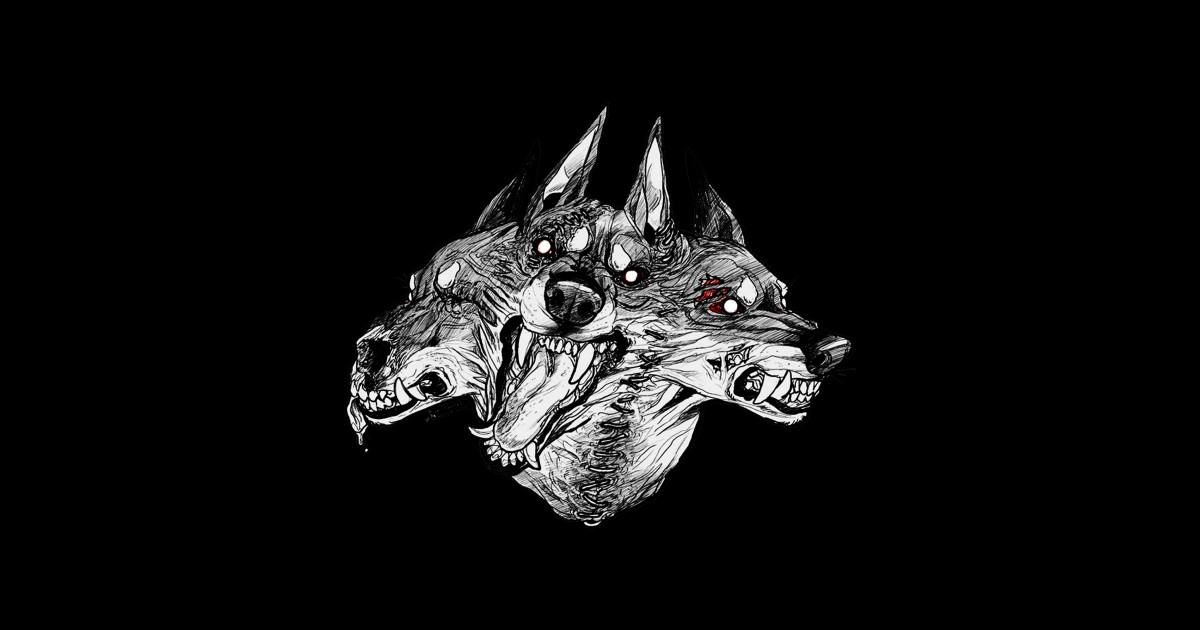 Black and White Deadly Cerberus Doberman Dog - Black And White Deadly ... Black and White Deadly Cerberus Doberman Dog - Black And White Deadly ...