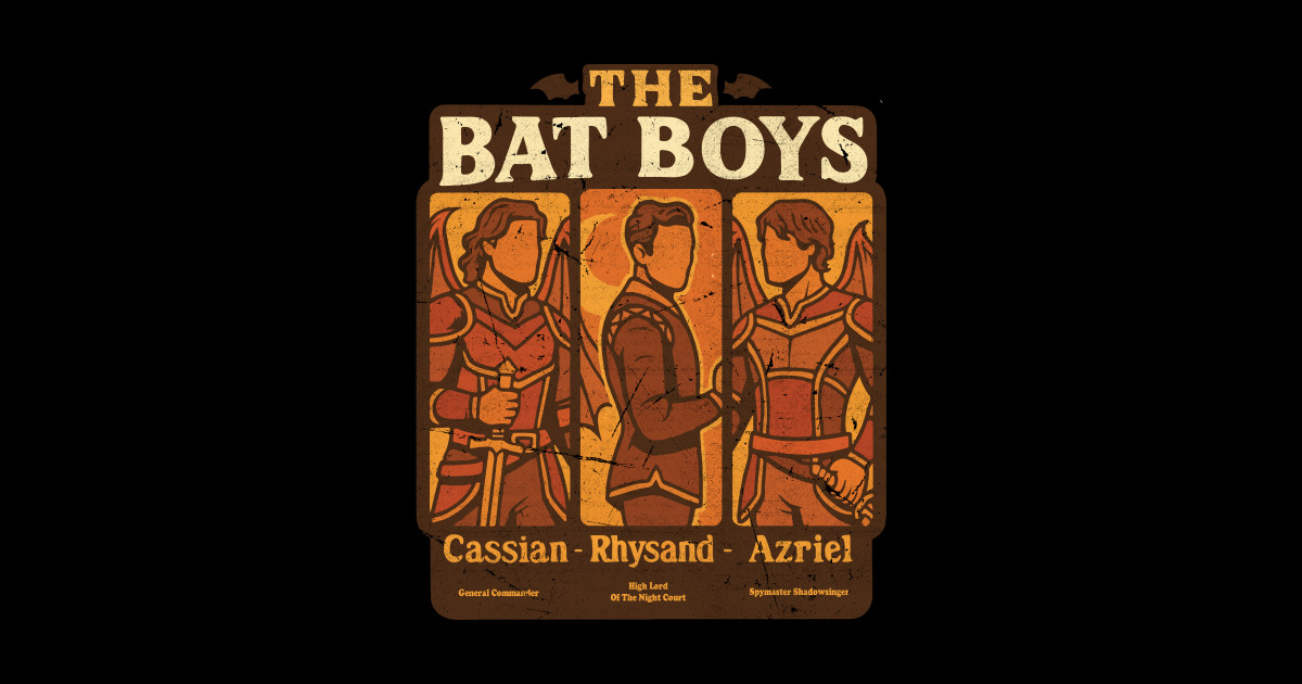 The Bat Boys ACOTAR Rhysand Cassian Azriel Night Court Vintage Book ...