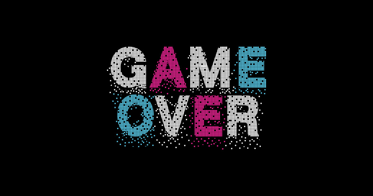 Game Over - Gamer - Sticker | TeePublic