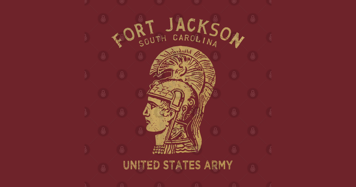 Fort Jackson Vintage Emblem V01 - Fort Jackson - T-Shirt | TeePublic