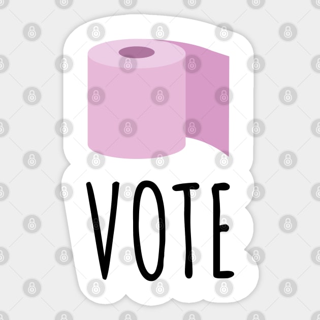 Vote toilet paper - Vote - Sticker | TeePublic