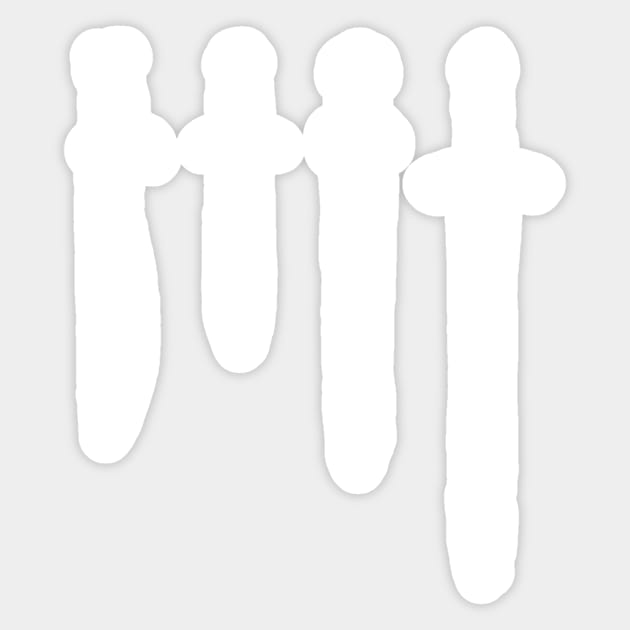 Medieval fantasy swords - Medieval - Sticker | TeePublic