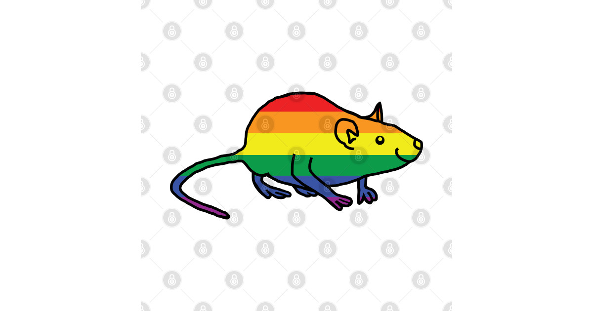 Small Pride Rat - Pride - T-Shirt | TeePublic