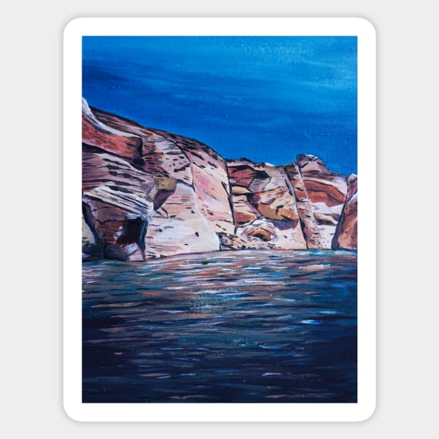 Red Rocks at Lake Powell - Red Rocks - Sticker | TeePublic