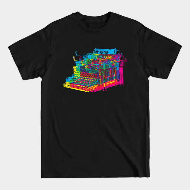 OLD CMYK LAPTOP - Typewriter - T-Shirt sold by Gurjeet Kaur | SKU ...