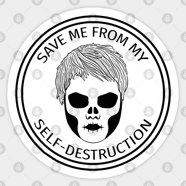 Boy Division Gee Skull - Music - Sticker | TeePublic