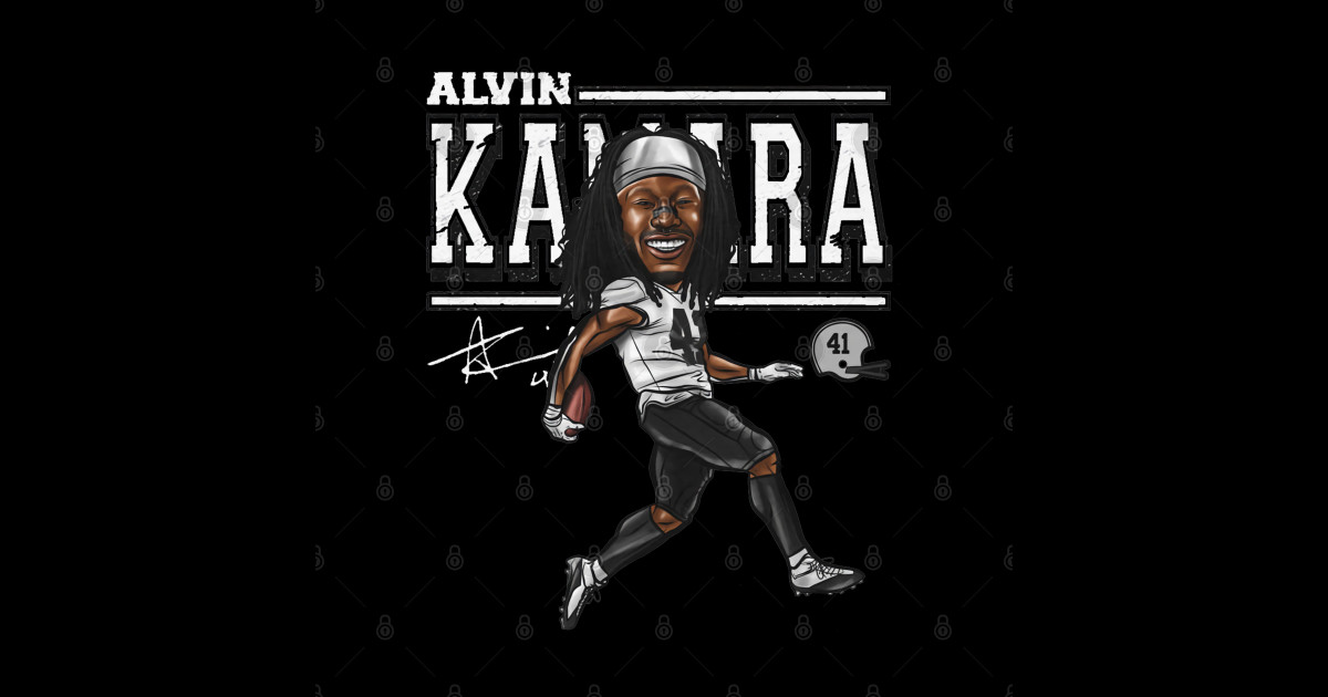 Alvin Kamara New Orleans Cartoon - Alvin Kamara - Sticker | TeePublic