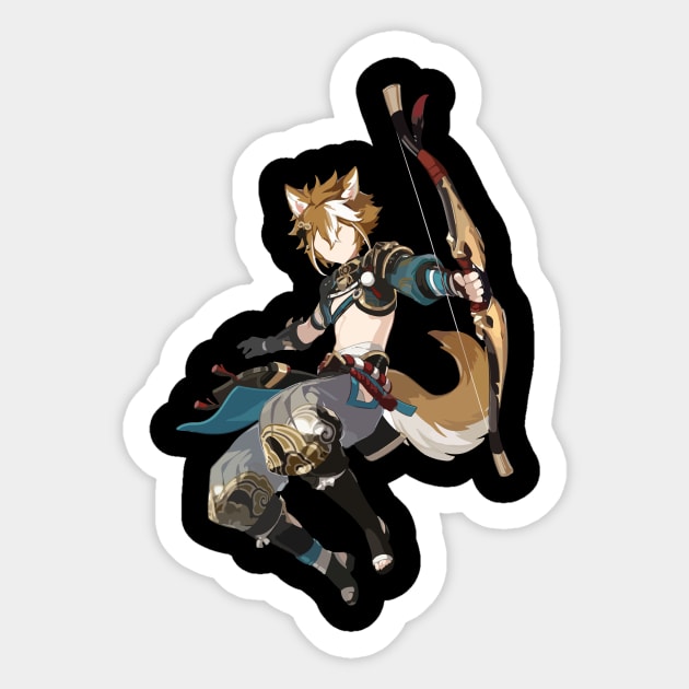 Genshin Impact Gorou - Genshin Impact - Sticker | TeePublic