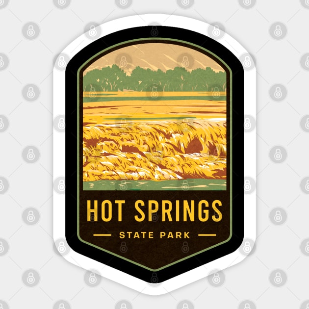 Hot Springs State Park - Hot Springs State Park - Sticker | TeePublic