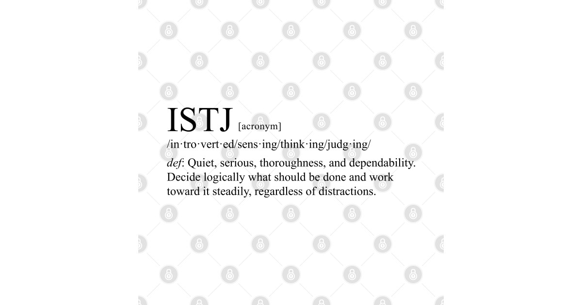 ISTJ Personality (Dictionary Style) Light - Istj - T-Shirt | TeePublic