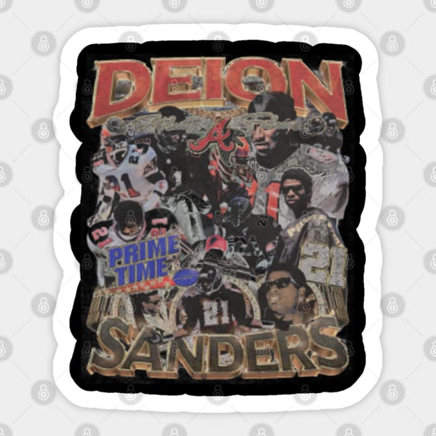 Deion Sanders 90s Bootleg - Deion Sanders - Sticker | TeePublic