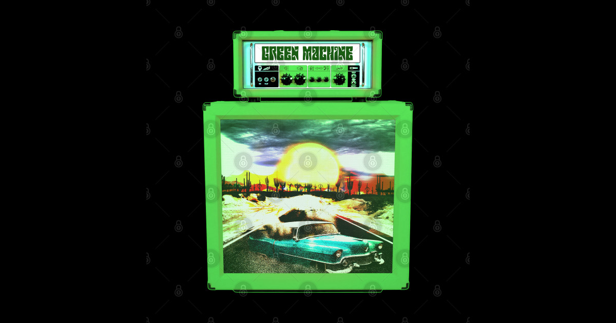 Green Machine - Guitars - Sticker | TeePublic