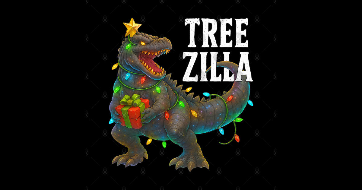 Wonderful Christmas Co Dinosaur Christmas Tree Godzilla - Godzilla ...