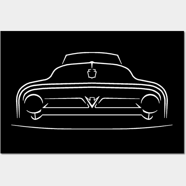 1953 Ford F100 - front stencil, white - Ford - Posters and Art Prints ...