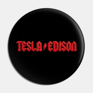 Nikola Tesla Edison Acdc Pins and Buttons for Sale | TeePublic