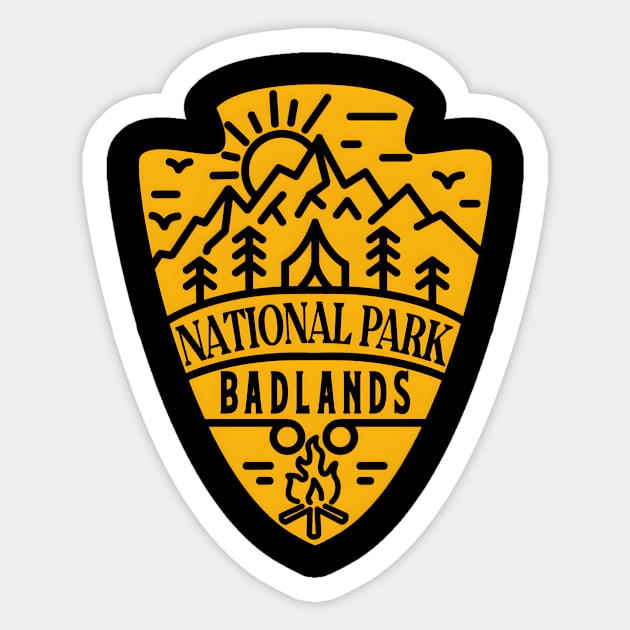 Badlands National Park - Badlands - Sticker | TeePublic