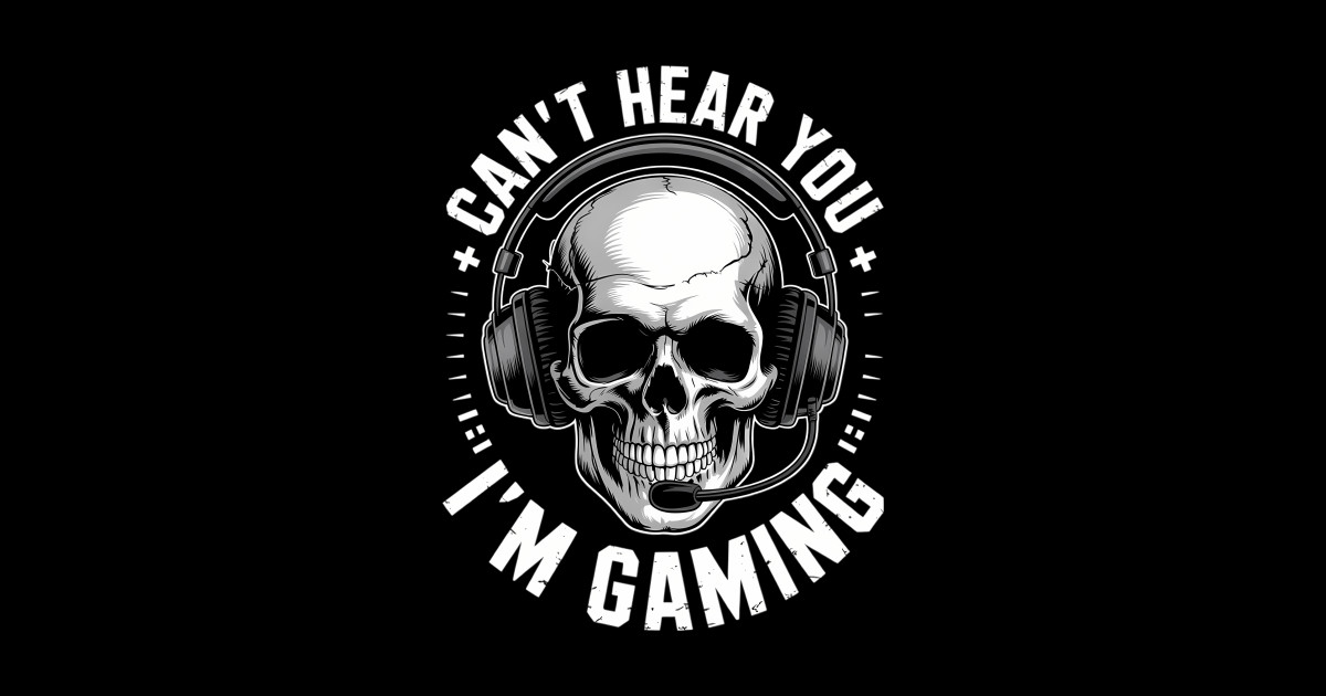 Video Game Skull Funny Gamer Gaming - Video Game - Sticker | TeePublic