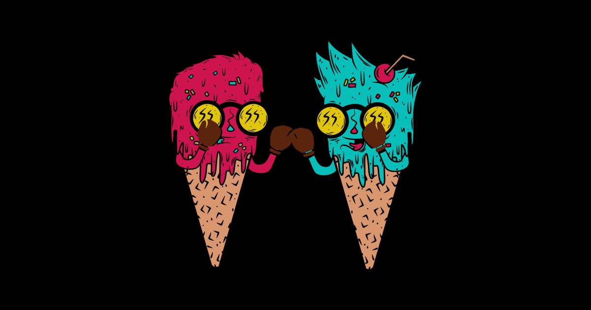 boxing ice cream - Boxing - Posters and Art Prints | TeePublic